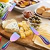 Amazon.com: Premium 6-Piece Steel Cheese Knife Set - Rainbow Collection ...