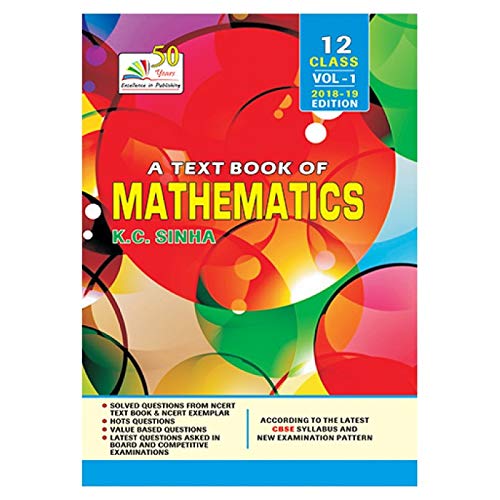 Buy CBSE CLASS 12th MATHEMATICS(vol. 1) Book Online at Low Prices in ...