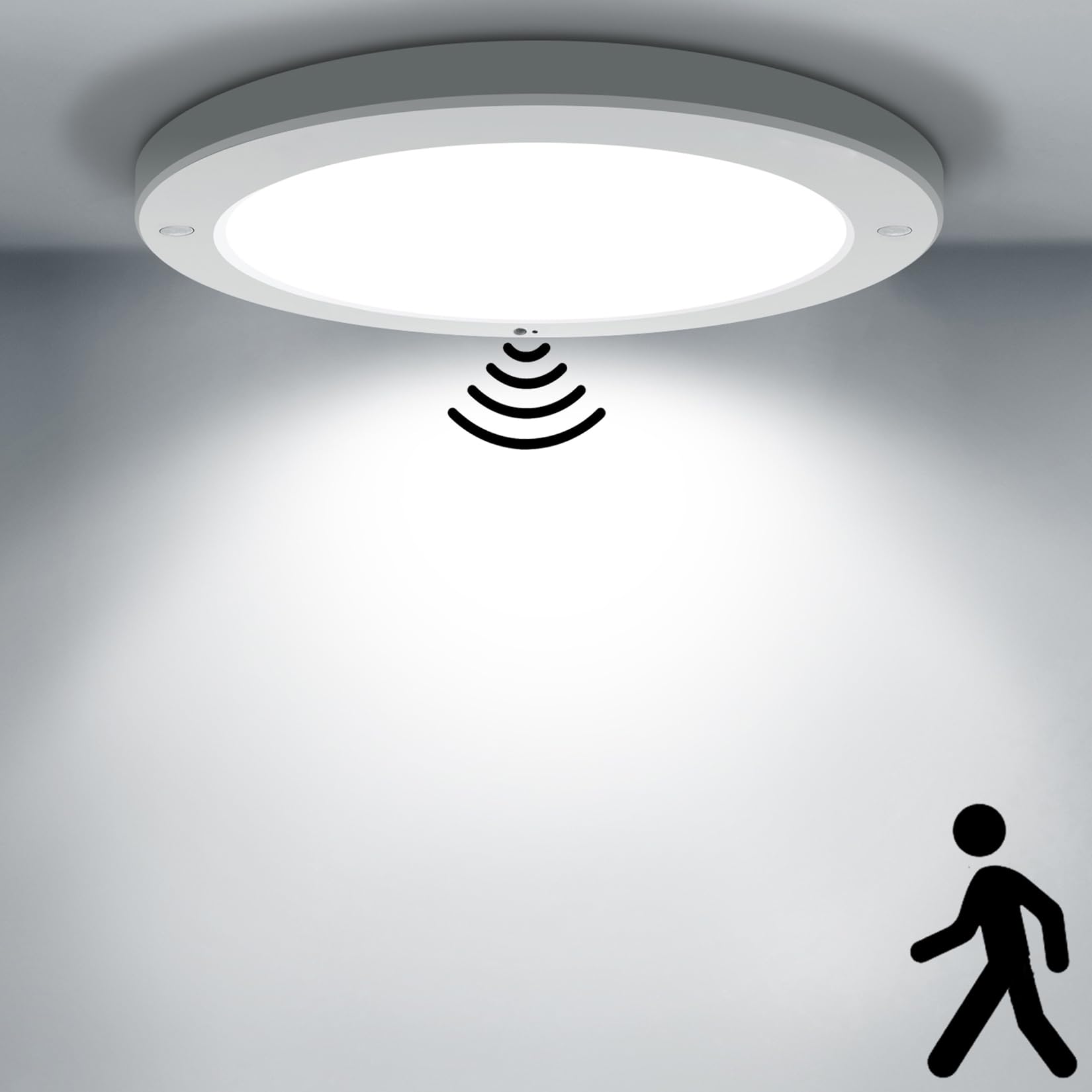 Flush Mount Led Motion Detector Garage Lights Lithonia Lighting SGLL 2