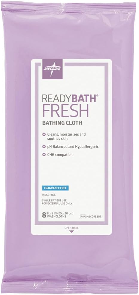Amazon.com: Medline ReadyBath LUXE Antibacterial Extra Thick Adult Bath ...