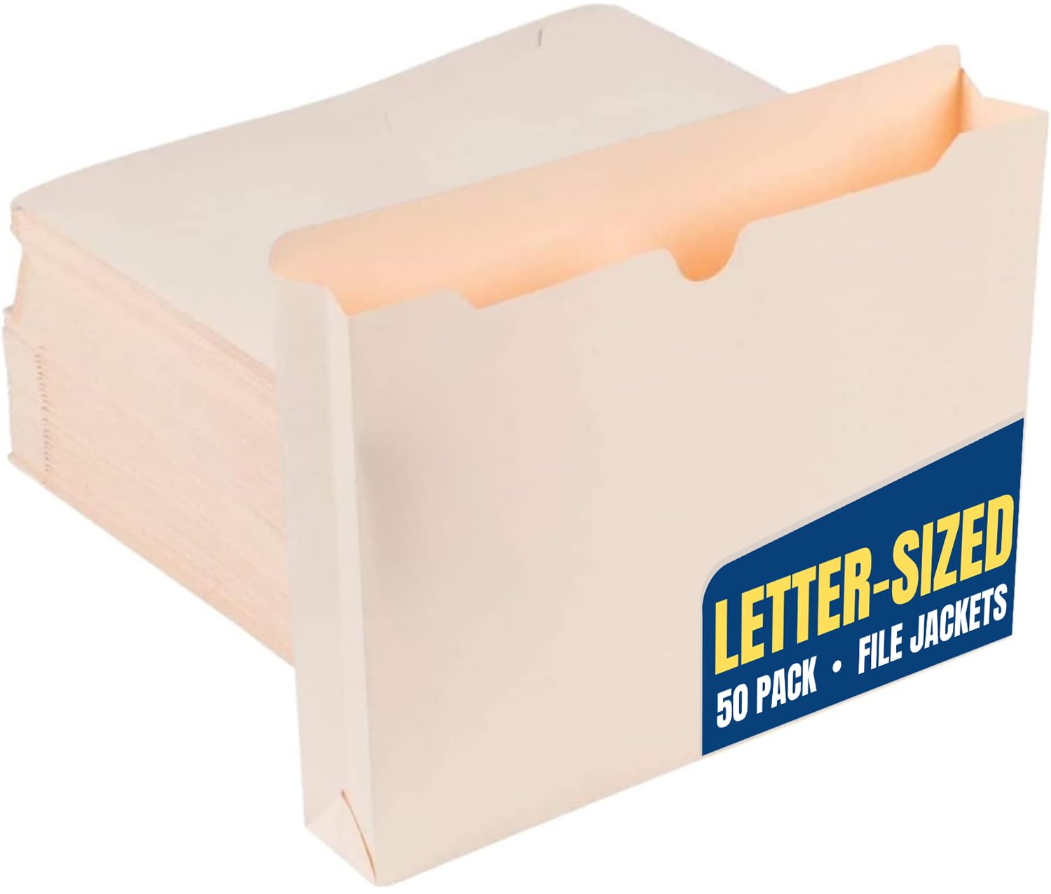 Amazon.com : 1InTheOffice File Jackets Letter Size 2 Inch Expansion ...
