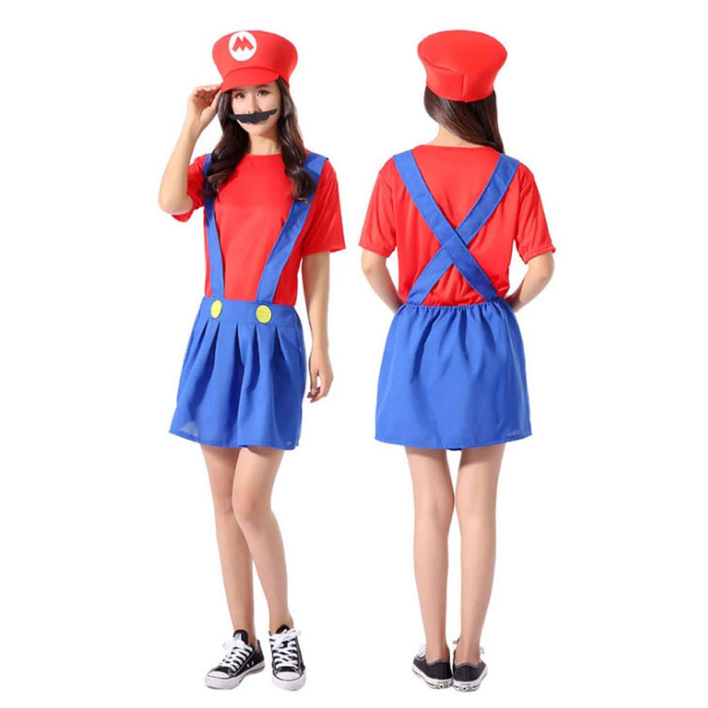 Buy Super Mario Classic Mario Fancy Dress Costume Super Mario Jumpsuit ...