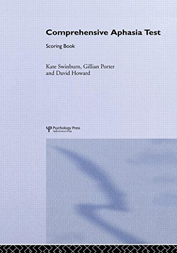 Comprehensive Aphasia Test: Scoring Book (pack of 10) by Kate Swinburn ...