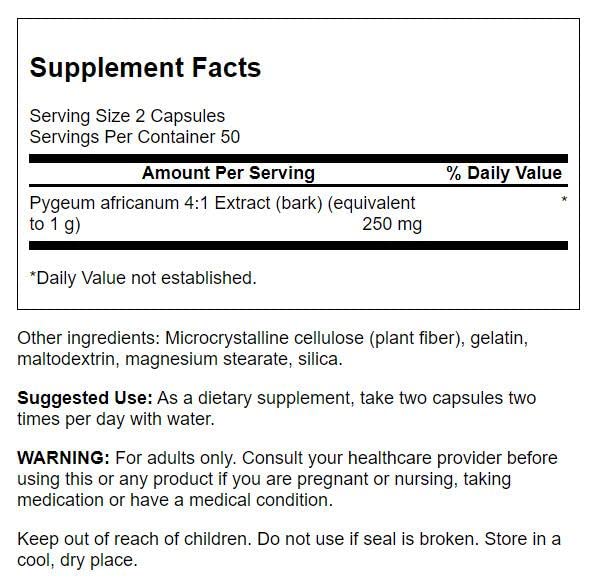 Snapklik.com : Swanson Pygeum - Herbal Supplement Promoting Male ...