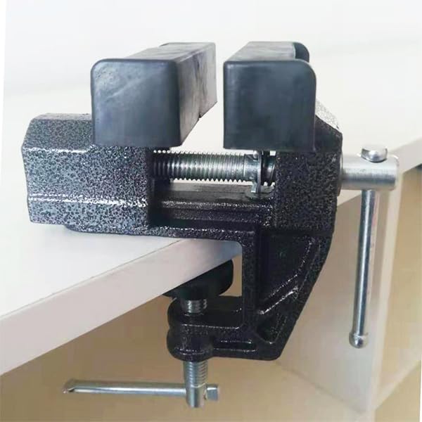 Snapklik.com : Mini Table Clamp, 2.4" Black, Small Bench Vice, Upgraded ...