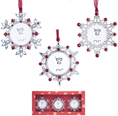 Amazon.com: Christmas Tree Ornament Photo Frame Ornament Metal : Home ...