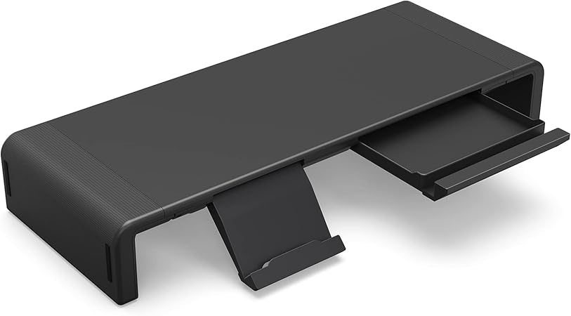 Klearlook Foldable Monitor Stand Built in Storage Drawer Tablet&Phone ...