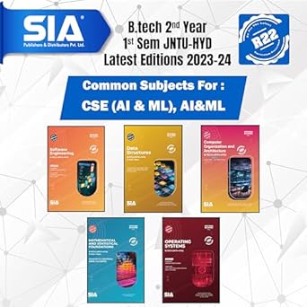 Buy B.Tech Ii-Year I-Sem Jntu-Hyd Common To (Cse (Ai & Ml), Ai&Ml ...