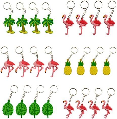 Amazon.com: CiciBear 24 Pack Flamingo Keychains Party Decoration for ...