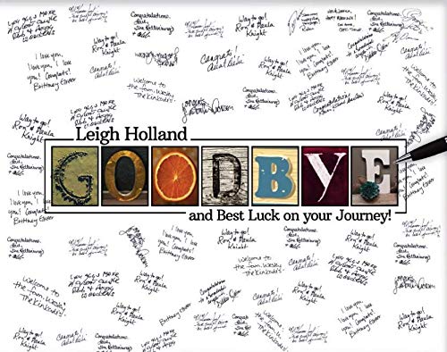 Amazon.com: Personalized Goodbye Guestbook Alternative, Farewell print ...