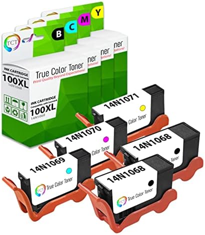 Amazon.com: TCT Compatible Ink Cartridge Replacement for Lexmark 100XL ...