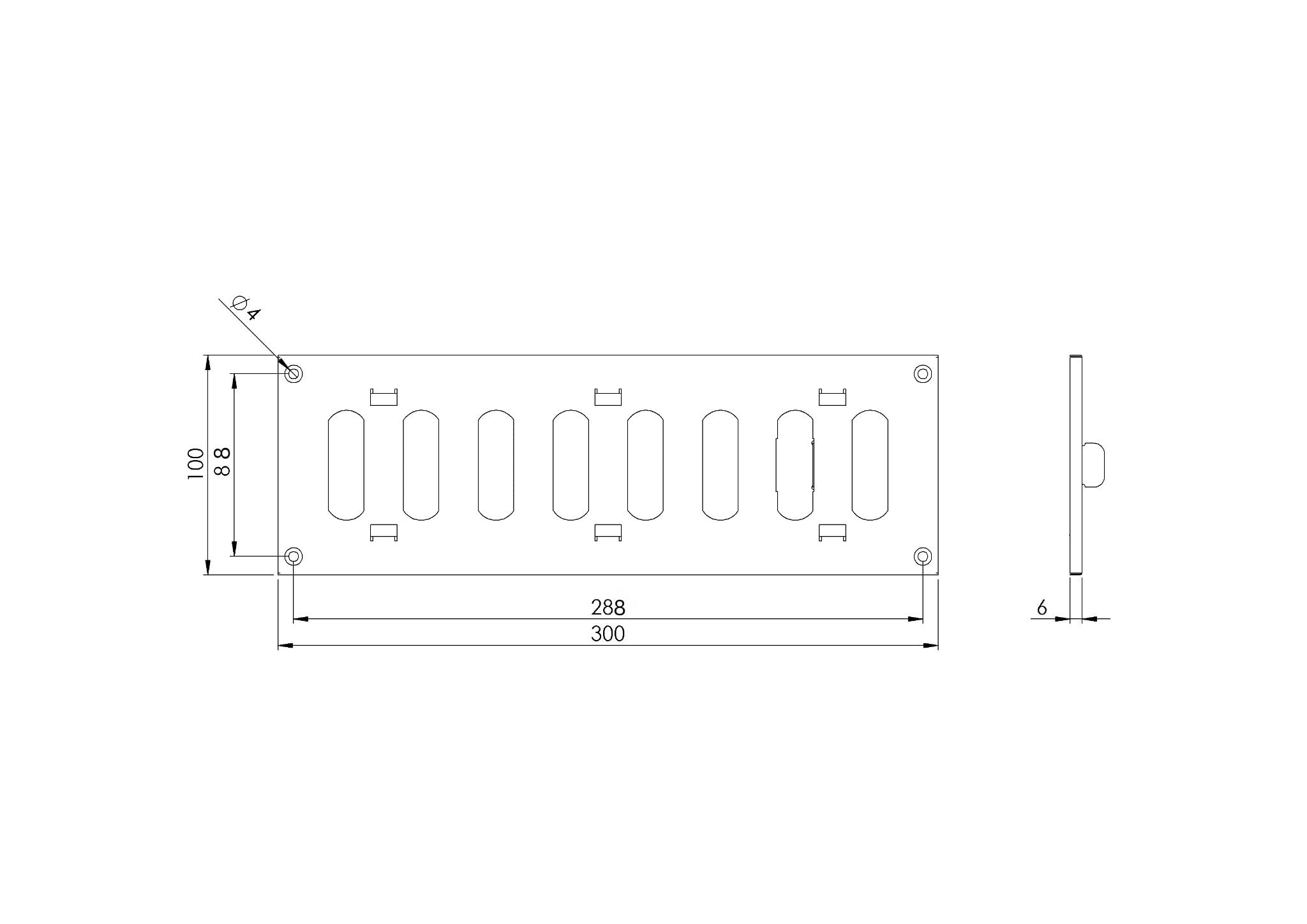 300x100mm (12×4″) Sliding Grille Made of Stainless Steel – Ventilation ...