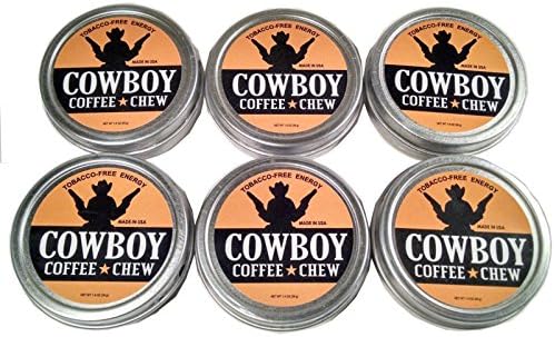 Amazon.com : Cowboy Coffee Chew (Pack of 6) Quit Chewing Tin Can Non ...