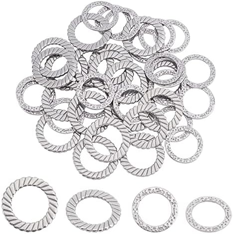 Amazon.com: UNICRAFTALE 40pcs 2 Sizes 304 Stainless Steel Connecting ...