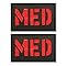 Amazon.com: ZESION 2Pcs Reflective Red Cross Medic Patches,Medical Red Cross Morale Hook and ...
