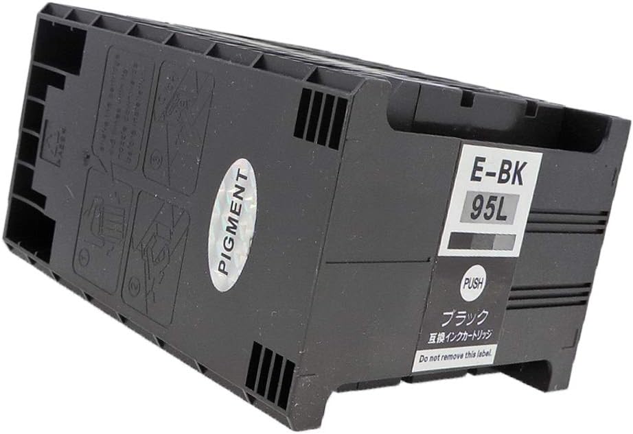 Amazon.co.jp: EPSON エプソン ICBK95L (BK/ブラック)【1本セット(大容量)】【顔料】 最新 互換 インクカートリッジ 《ICチップ搭載・残量表示対応》 95 ...