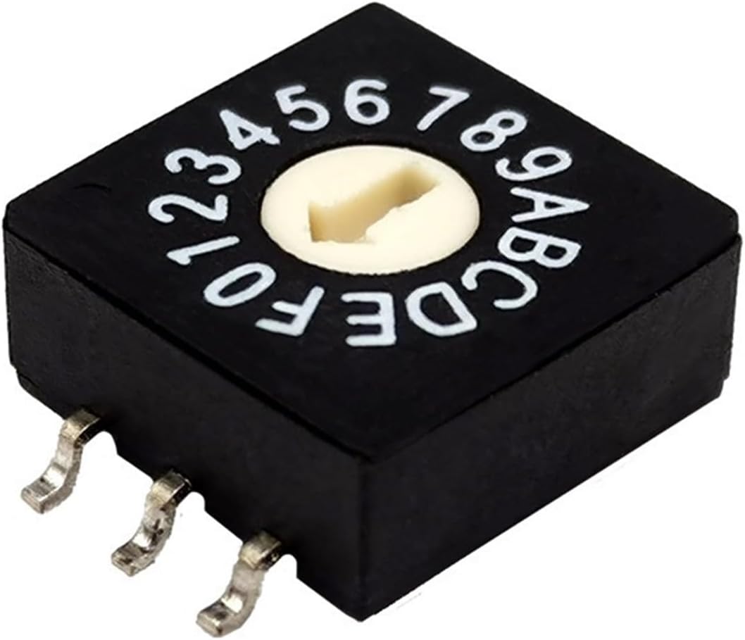 Amazon.com: SGTD 1 PCS 10X10 SMD 16-Position handleless Rotary Coding ...