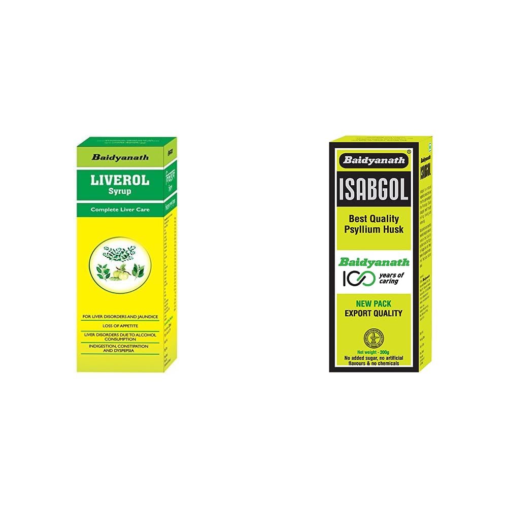 Buy Baidyanath Liverole Syrup - 450 ml & Baidyanath Vansaar Isabgol ...