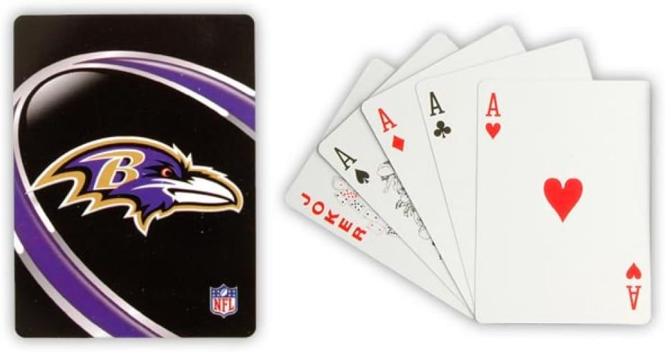 Amazon.com : NFL Baltimore Ravens Vortex Playing Cards : Sports Fan ...