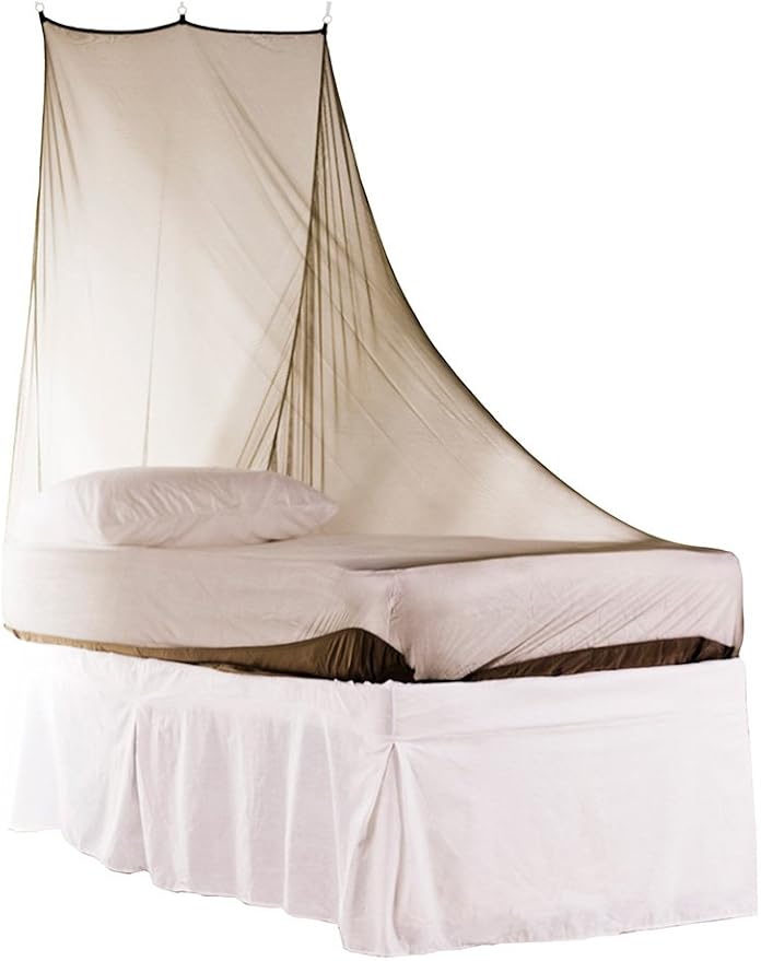 Pyramid Mosquito Net - Single Wedge Permethrin Treated White : Amazon ...