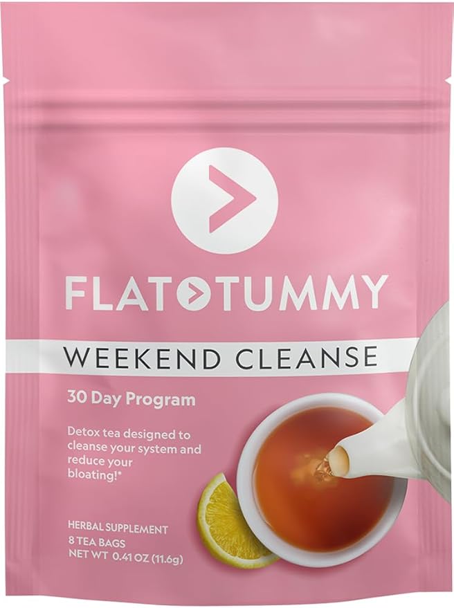 Amazon.com: Flat Tummy Weekend Cleanse Tea - 30 Day Program - All ...