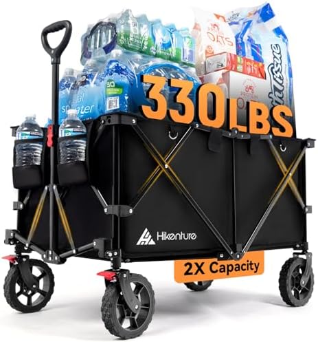 Amazon.com : Uline Foldable Utility Wagon Red with Wheels and Handle ...