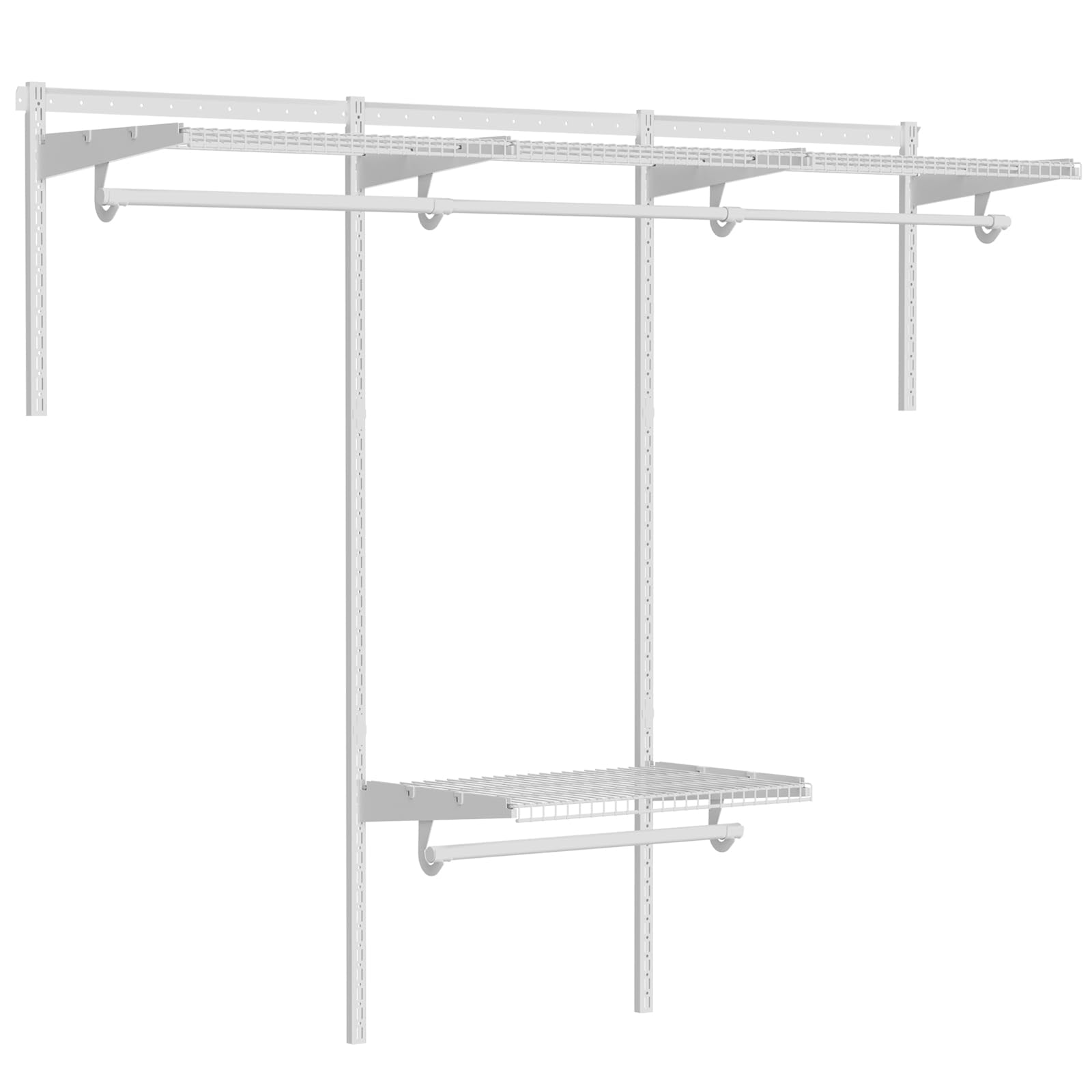 Amazon.com: MODCART 4-8FT Closet Shelving System, Adjustable Metal Wire ...