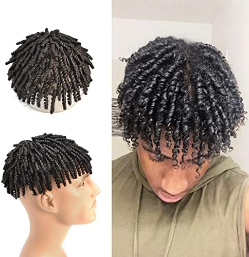 Amazon.com : Afro Braids Toupee For Black Men Dreadlock Human Hair ...