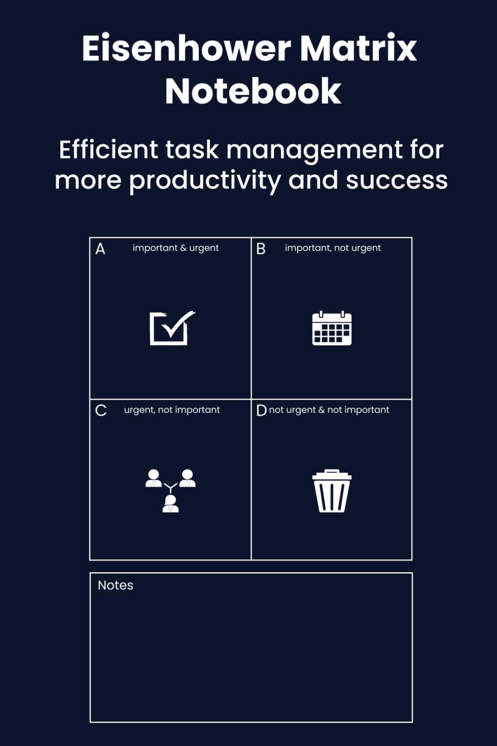 Eisenhower Matrix Notebook: Efficient task management for more ...