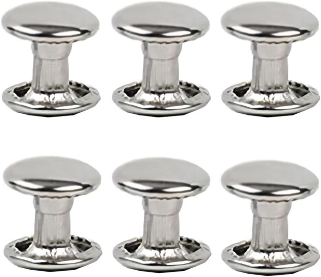 Amazon.com: 300sets Stainless Steel Leather Rivets Double Cap Rivet ...