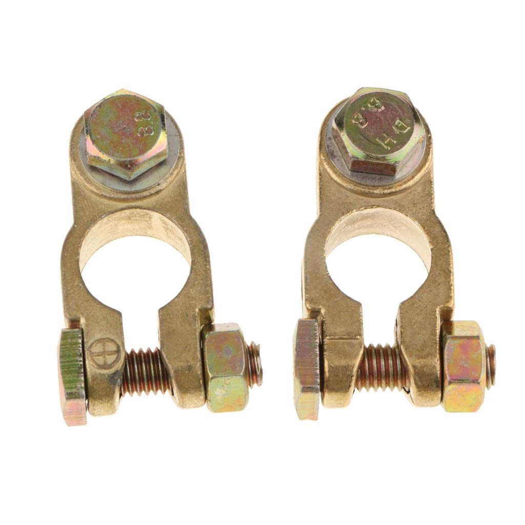 ATORSE® Motorcycle Car Battery Terminals Positive & Negative Clamps ...