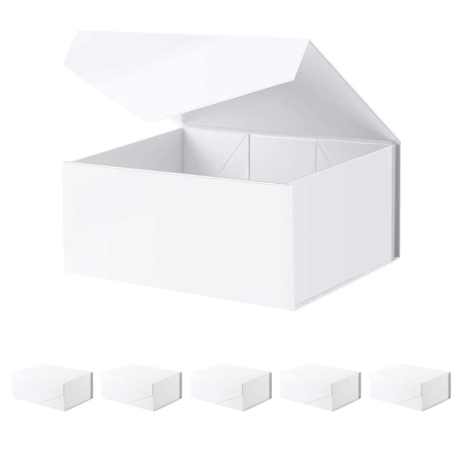 Amazon.com: BLK&WH 6 Gift Boxes 9x6.5x3.8 Inches, White Gift Boxes ...