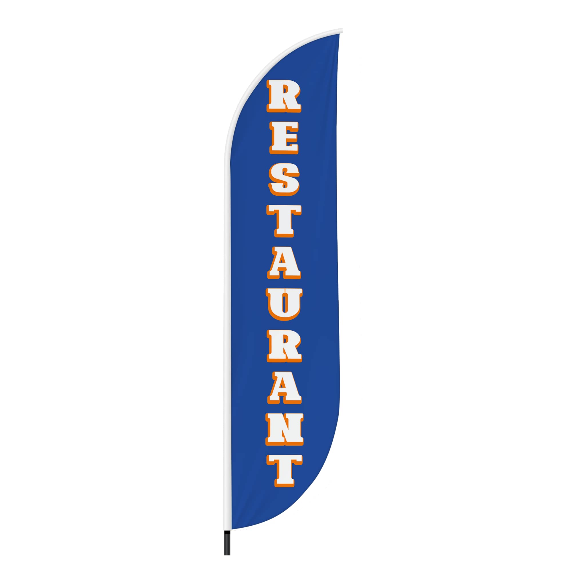 Amazon.com : Restaurant Feather Flag(11.5feetX2.5feet) by ...