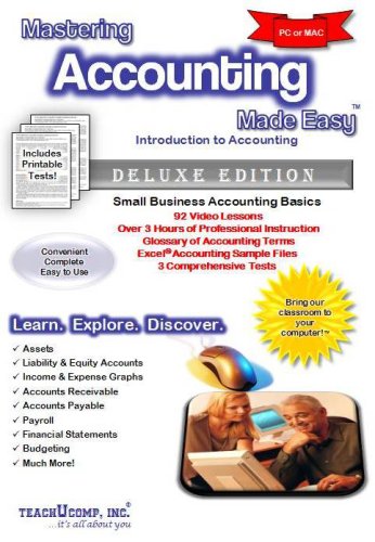 Mastering Accounting Made Easy Training Tutorial - Introductory Small Business Accounting e Book ...