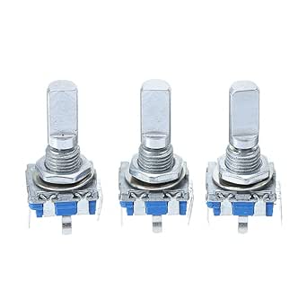 3pcs/Set Rotary Encoder Switch with Push Button 6mm Shaft Diameter 20 ...