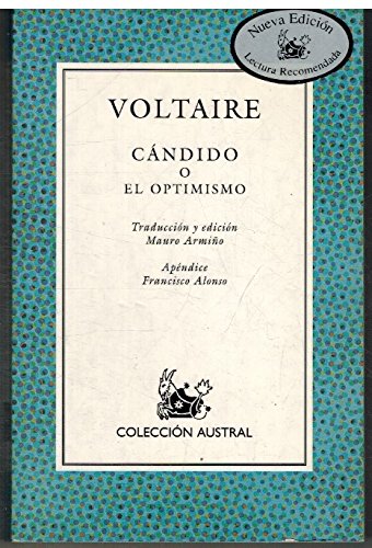 CANDIDO O EL OPTIMISMO (SIN COLECCION) : VOLTAIRE, FERNANDEZ ALONSO DE ...