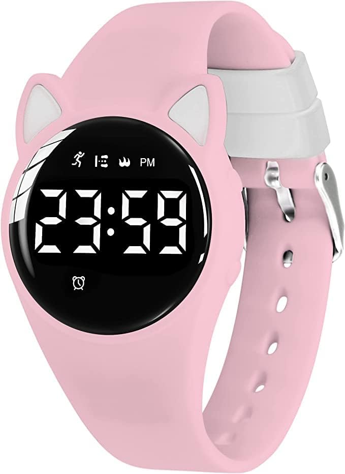 Kids Fitness Tracker Watch,Girls Digital Watch with Alarm/Stopwatch ...