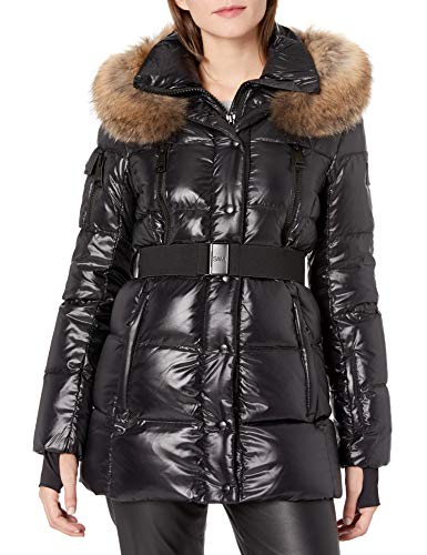 SAM. Women's Soho Belted Down Puffer Jacket, jet in Pakistan | WellShop.pk