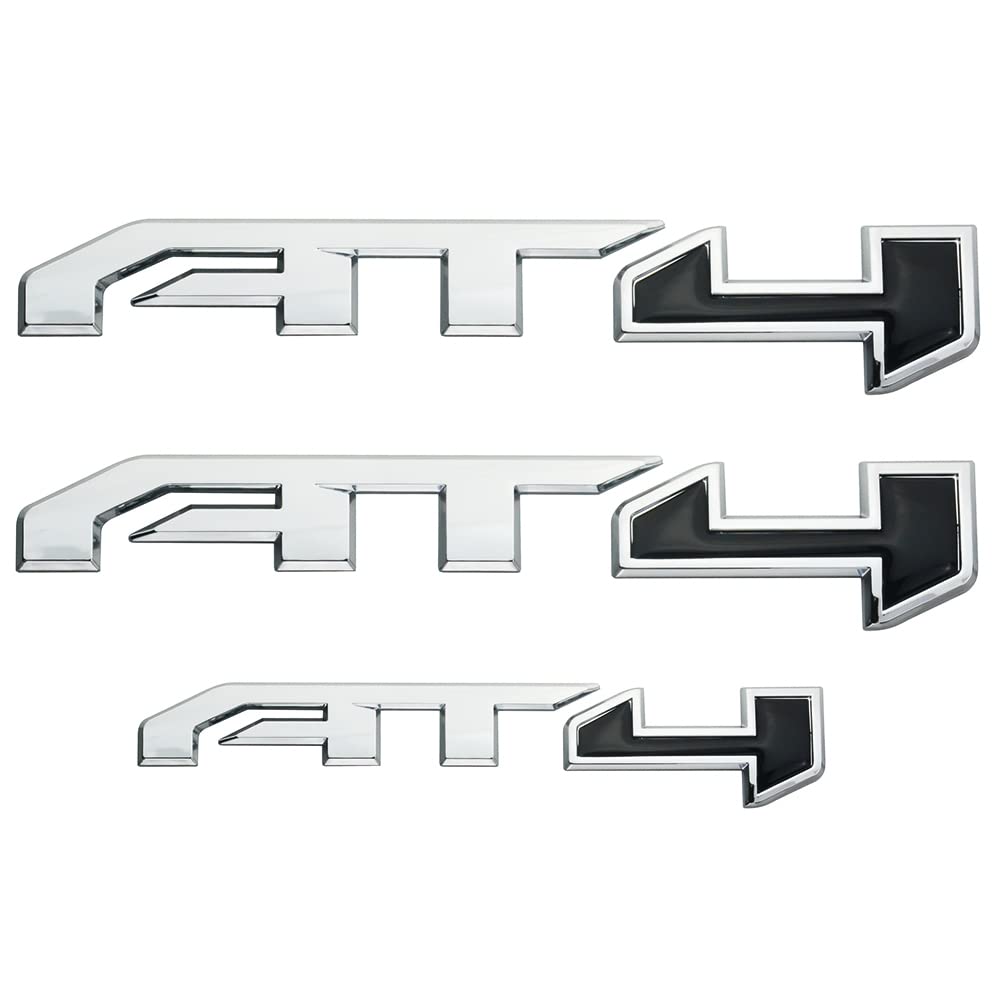 Amazon.com: 3X Set AT4 Emblem Side Door & Rear Tailgate Badge Sticker ...