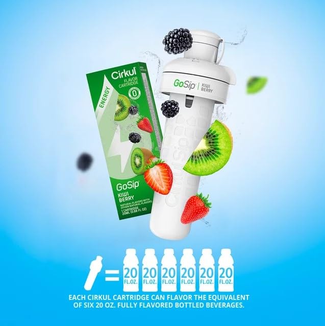 Cirkul Flavors Cartriges, paquete variado LifeSip GoSip FitSip con ...