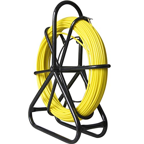 KATSU Fibre de Verre Rodder 6x50M Conduit Rodder avec Support et Frein ...