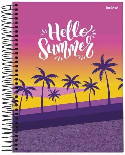 Tilibra - Caderno Espiral Capa Dura Universitário 20 Matérias Zip Preto ...