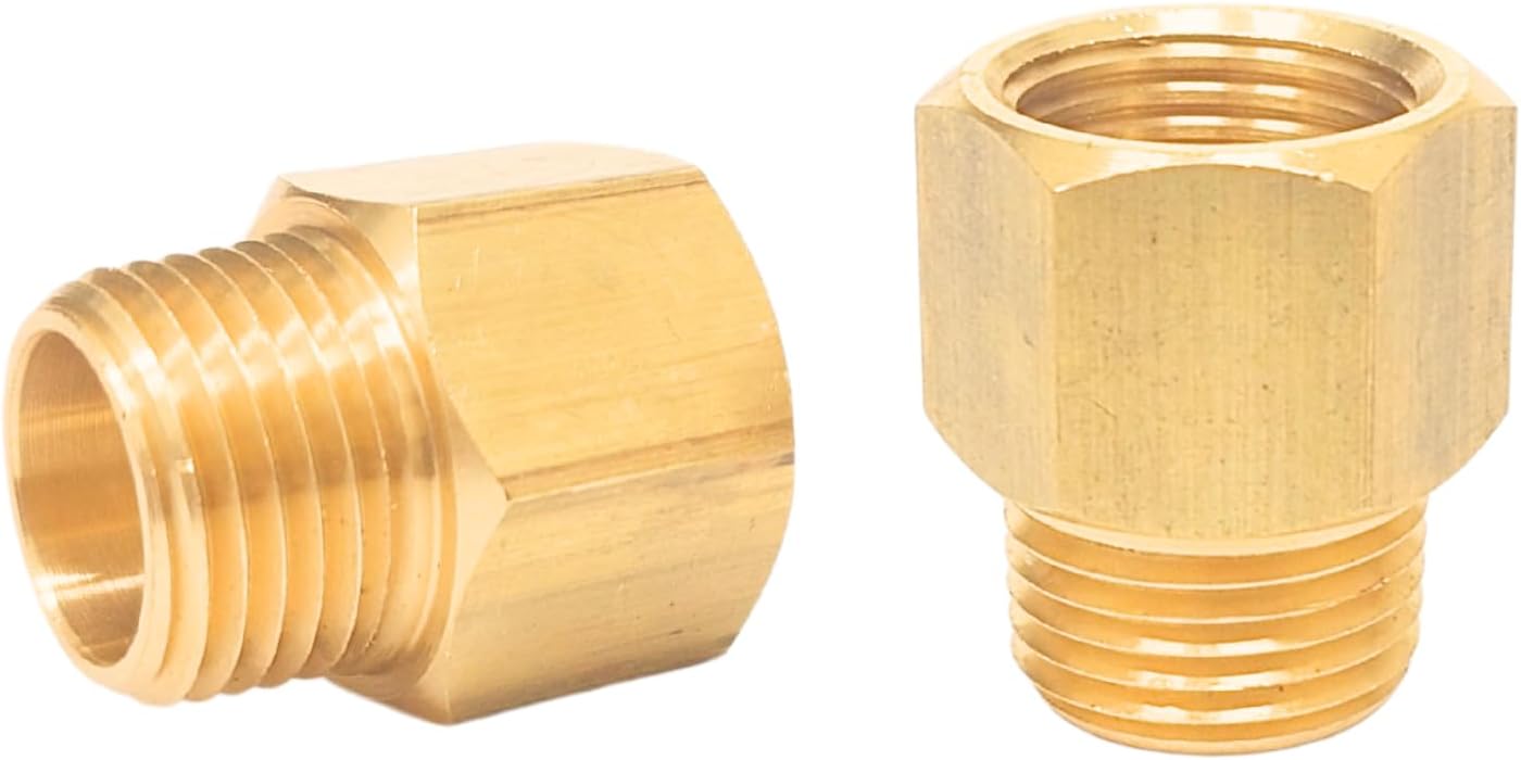 Amazon.com: gotonovo NPT 1/2 Female Thread to 1/2 Inch Male Thread Pipe ...