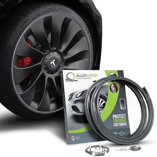 Amazon.com: AlloyGator Graphite Rim Protector for Car Wheels (Fits 12 ...