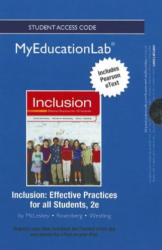 Inclusion New Myeducationlab With Pearson Etext Standalone Access Card ...