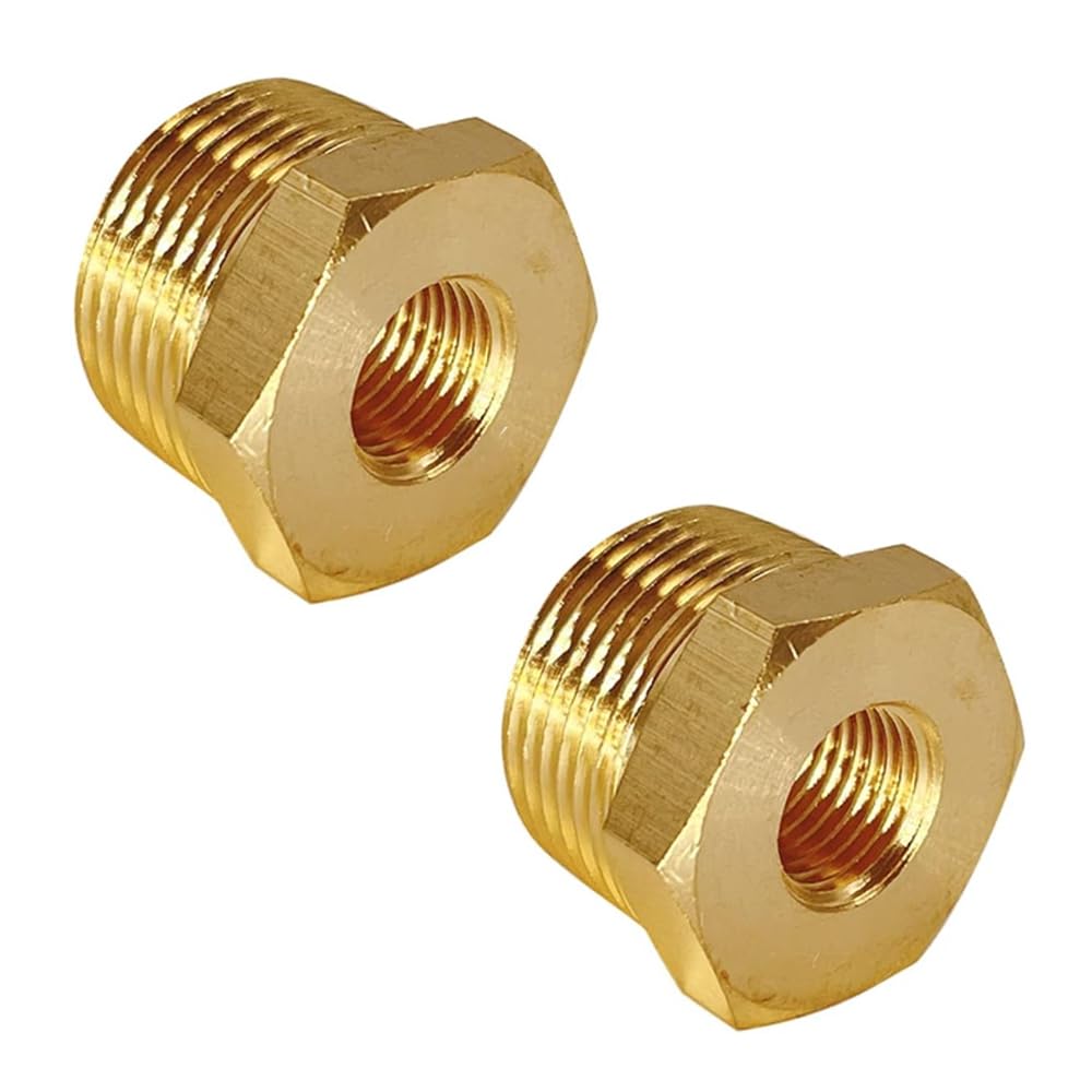 Amazon.com: Brass Bushing, 3/8" Male X 1/8" Female NPT, (2 Pack ...