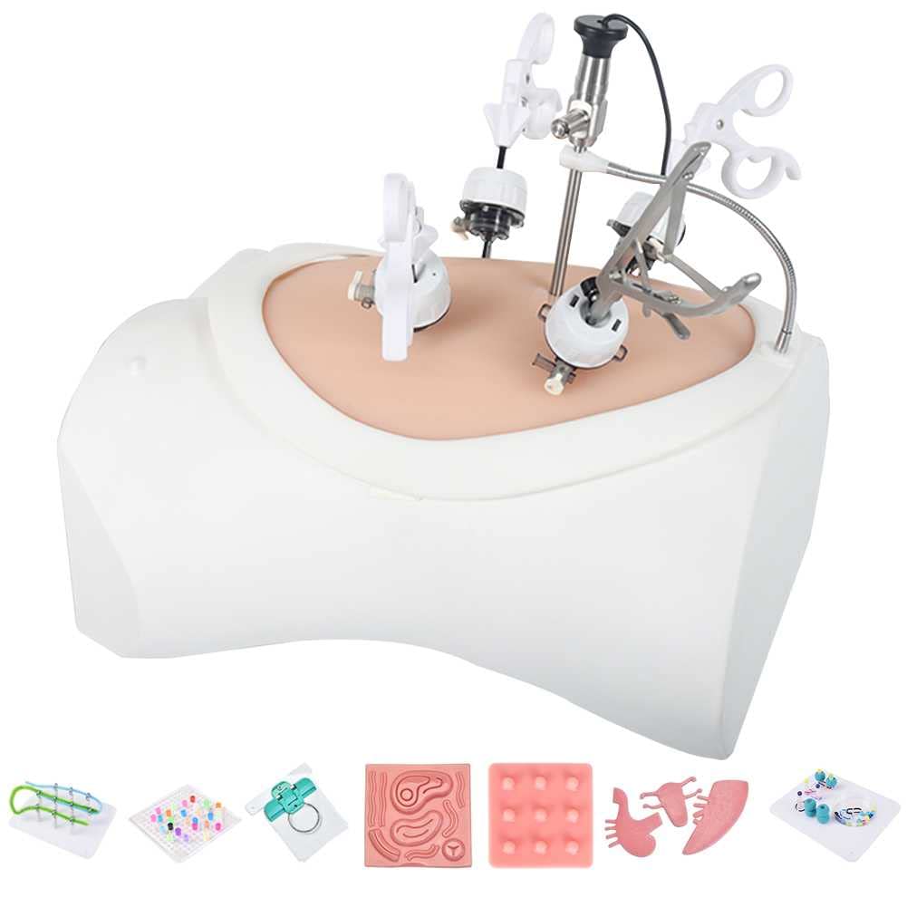 Teaching Model,Laparoscopy Suture Practice Kit with Light Source Camera ...