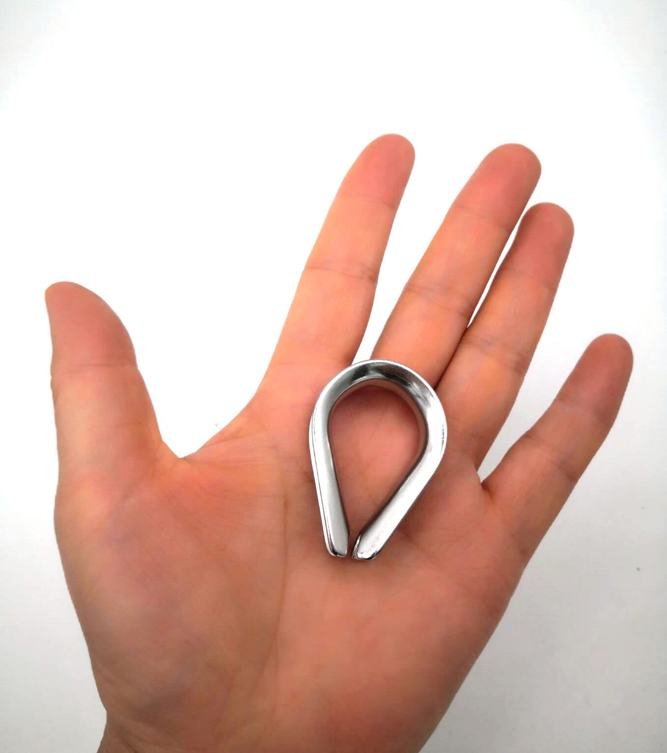 M8 Rigging Hardware JY-MARINE M8 Stainless Steel Thimbles - 10 Pack 316 ...