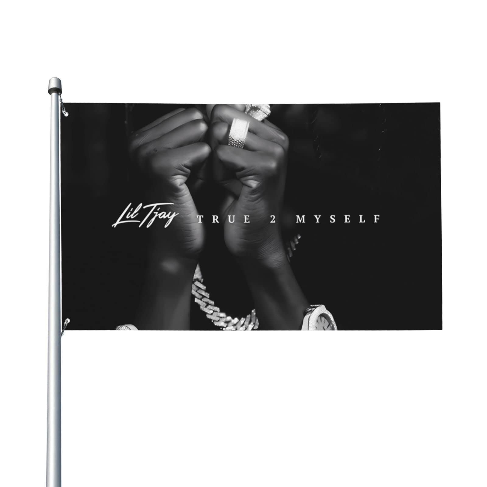 Amazon.com : Lil Music And Tjay Flag Outdoor Banner Fadeproof Flags ...