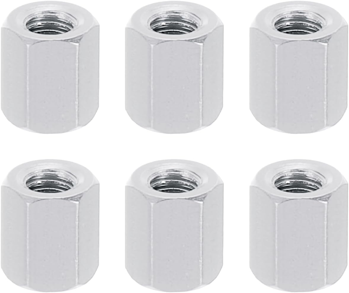 Amazon.com: PATIKIL M3 Hex Nuts, 6pcs M3 Threaded Spacers Aluminum 6mm ...